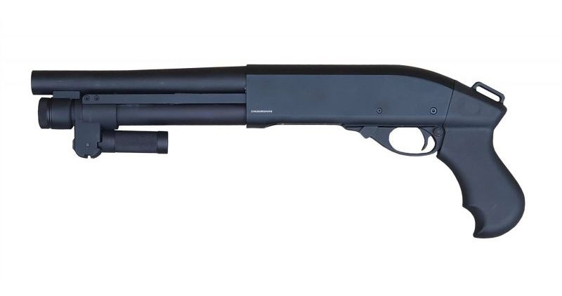 Golden Eagle M870 Tri-Shot Gas Pump Action Shotgun (Short - Black - M8 – Just Airsoft