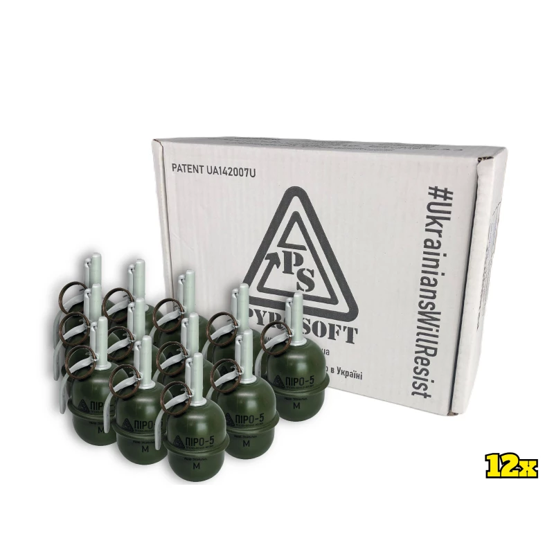 Pyrosoft Airsoft Hand Grenade Pyro-5M (Chalk - Pack of 12) – Just Airsoft